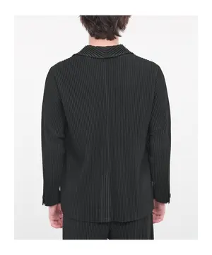 Issey Miyake Homme Plissé Single-breasted Pleated Blazer