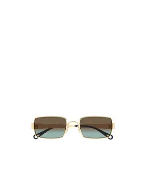 Chloé Eyewear Rectangle Frame Sunglasses - Green