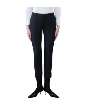 Thom Browne Raw Edge Hem Pants For Women