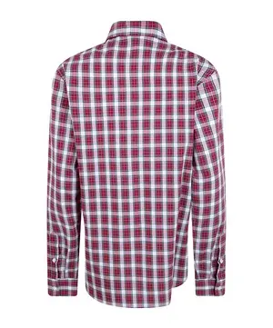 N.21 Check-pattern Logo-embroidered Long-sleeve Shirt