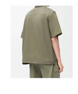 Loewe Anagram Short Sleeve Shirt In Cotton