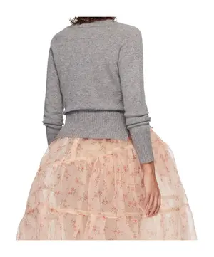 Simone Rocha Long-sleeved Cashmere Knit Cardigan