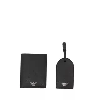 Emporio Armani Logo Travel Set - Black