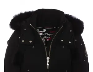 Moose Knuckles Drawstring Hooded Jacket - Black