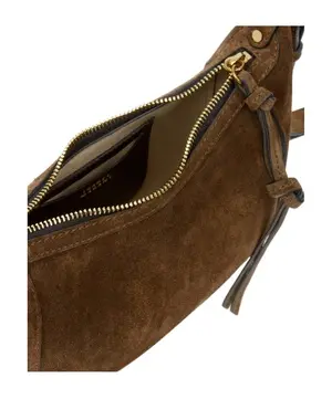 Isabel Marant Étoile Oskan Moon Zipped Medium Shoulder Bag - Bronze