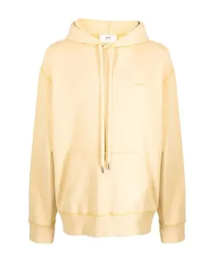 Ami Logo Embroidered Drawstring Hoodie
