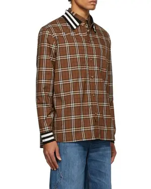 Burberry Checked Cotton-poplin Shirt