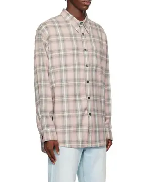 Ami Checked Long-sleeved Shirt