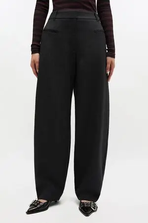 GANNI Grey Wool Suiting Trousers