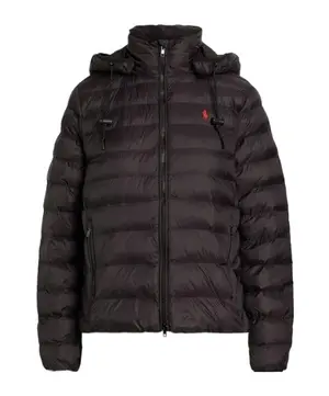 Ralph Lauren Padded Hooded Jacket With Drawstring And Zip Pockets