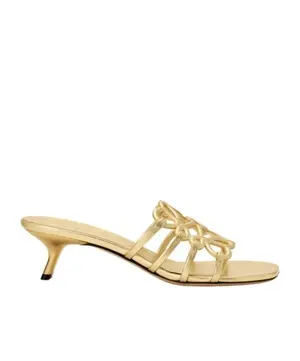 Loewe Petal Anagram Slides - Nude