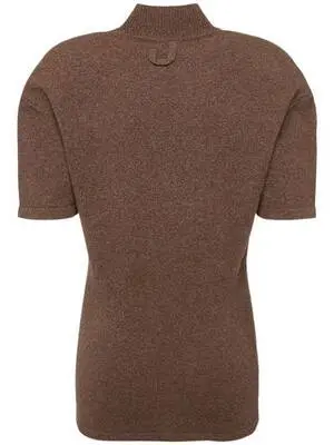 Jacquemus La Maille Castagna Wool Blend Sweater - Brown
