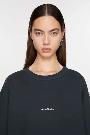 Acne Studios Logo Print Crewneck Sweatshirt