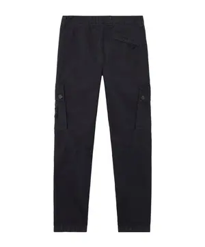 Stone Island Logo Patch Straight-leg Cargo Trousers
