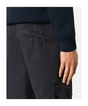 Stone Island Logo Patch Straight-leg Cargo Trousers