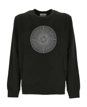 Stone Island Embroidered Logo Crewneck Sweatshirt