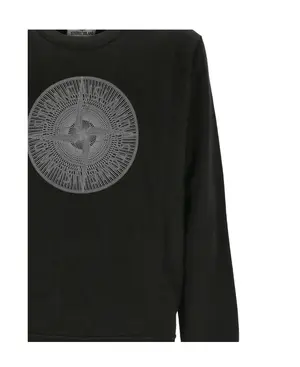 Stone Island Embroidered Logo Crewneck Sweatshirt