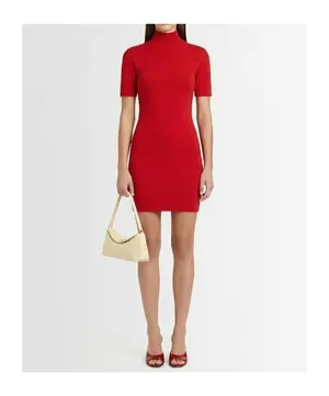 Jacquemus La Robe Maille Castagna Wool Mini Dress