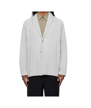 Issey Miyake Pleated Single-breasted Blazer