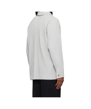 Issey Miyake Pleated Single-breasted Blazer