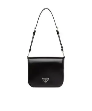 Prada Brushed Leather Shoulder Bag