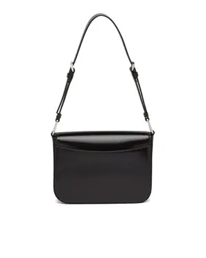 Prada Brushed Leather Shoulder Bag