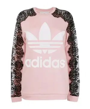 Stella McCartney Lace Trimmed Logo Sweatshirt