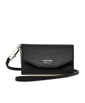 FERRAGAMO Clamshell Clutch - Black