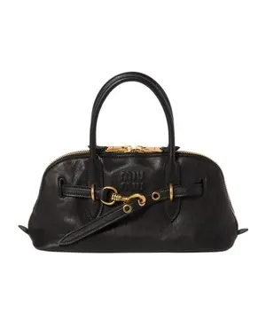 Miu Miu Top-handle Bag In Nappa Leather - Black