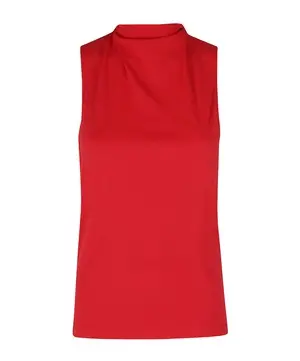 SEMICOUTURE Sleeveless Cover-up With Rear Lace-up