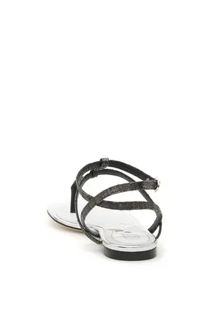 Dolce & Gabbana Heart-shaped Pendant Flat Sandals