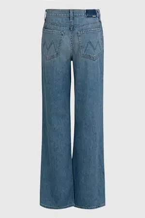 MOTHER The Spinner Zip Sneak Jeans - Blue