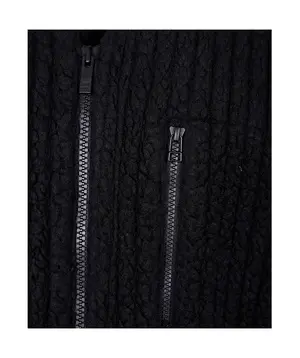 Issey Miyake Pleated Fleece-texture Zip-up Jacket