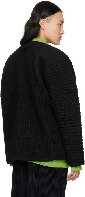 Issey Miyake Pleated Fleece-texture Zip-up Jacket