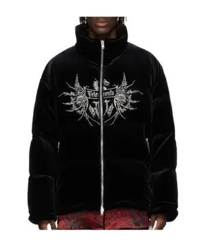 Vetements Crystal Logo Padded Jacket