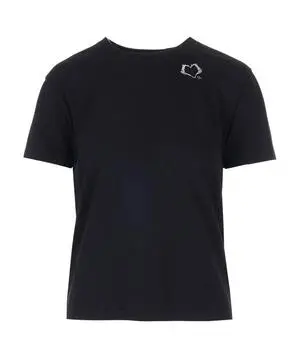 Saint Laurent Heart Logo Print T-shirt