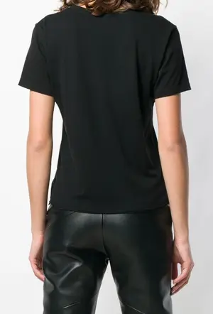 Saint Laurent Heart Logo Print T-shirt