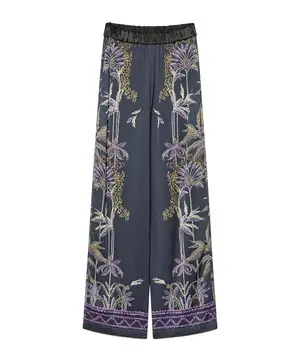 FORTE_FORTE Embroidered Wide-leg Pants