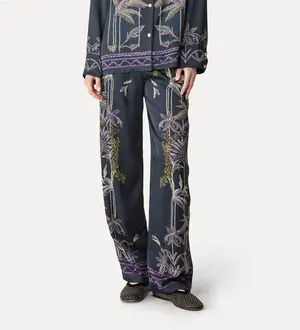 FORTE_FORTE Embroidered Wide-leg Pants