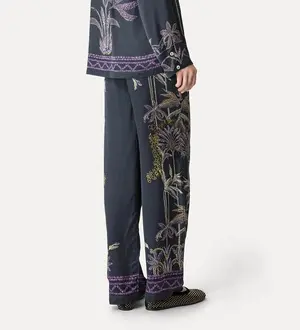 FORTE_FORTE Embroidered Wide-leg Pants
