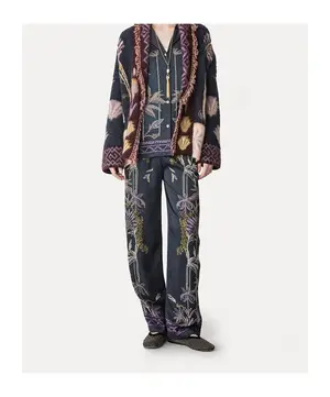 FORTE_FORTE Embroidered Wide-leg Pants