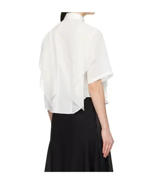 Undercover Collared Short-sleeved Shirt With Lapels And Chest Pocket