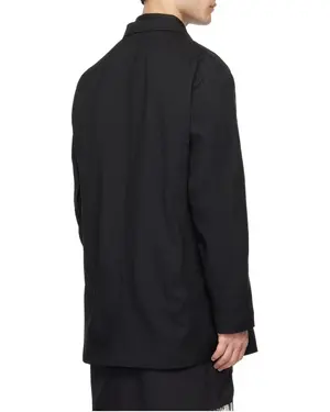 Y3 Single Breasted Blazer With Patch Detail