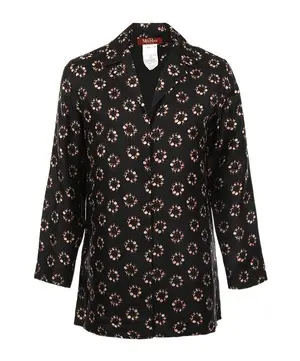 Max Mara Long-sleeved Printed Shirt With Lapels