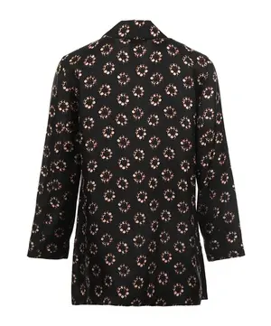 Max Mara Long-sleeved Printed Shirt With Lapels