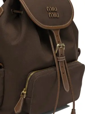 Miu Miu Logo Backpack