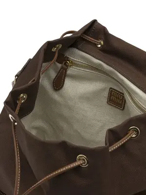 Miu Miu Logo Backpack