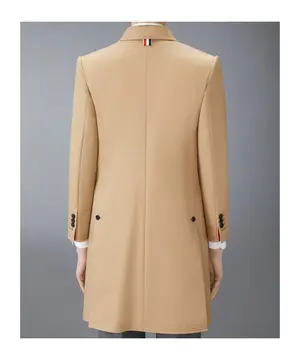 Thom Browne High-armhole Chesterfield Coat