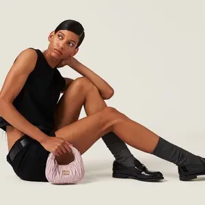 Miu Miu Logo Embroidered Mini Skirt