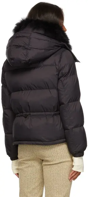 YVES SALOMON Padded Down Jacket With Fur Trim